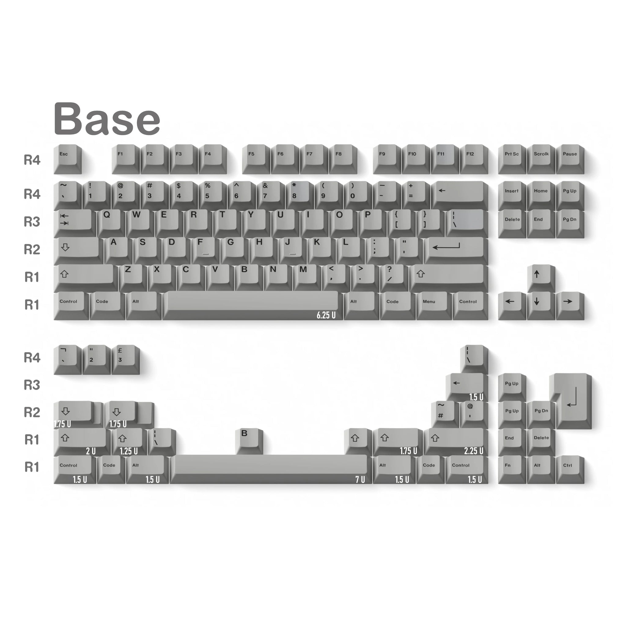 Minimalist Grey Cement Keycaps – KEEBSMOD